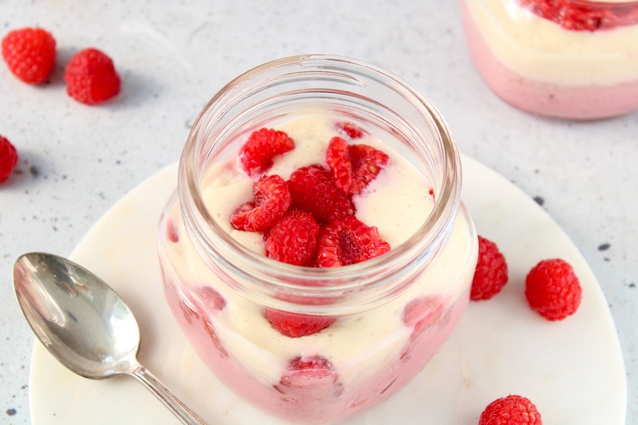 Vegan Raspberry Mousse - Super Easy! - Plant Based Jess