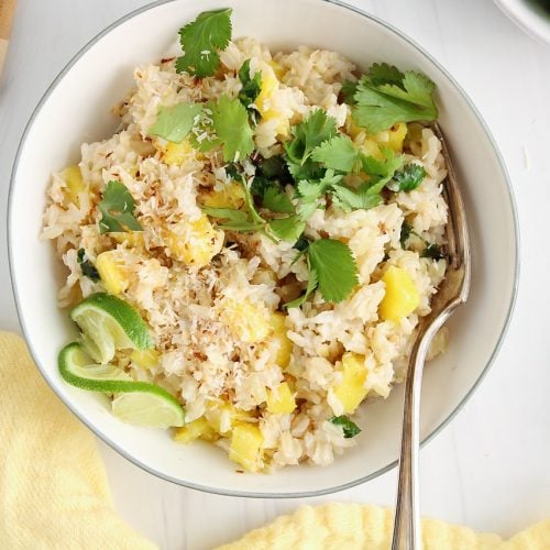 Coconut pineapple rice - Plant Based Jess