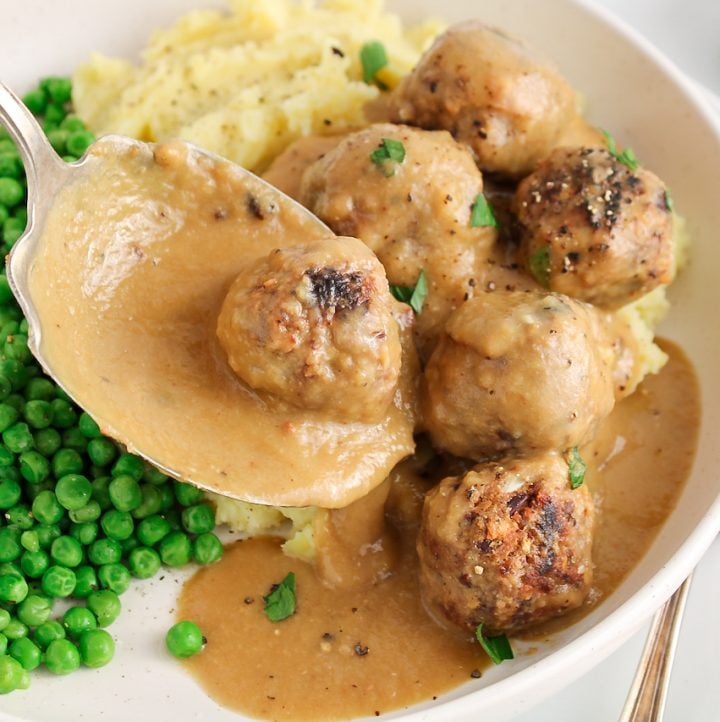 Vegan Swedish TVP Meatballs (with Black Beans) - Plant Based Jess