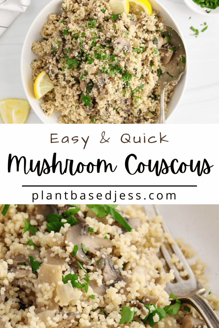 Mushroom Couscous - Plant Based Jess
