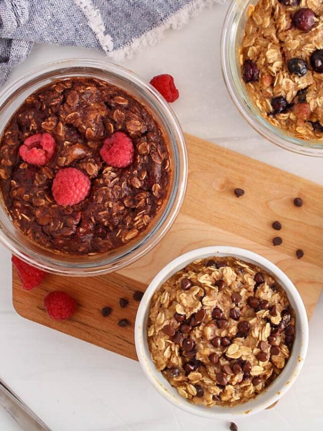 Easy Vegan Baked Oatmeal (For One) - Plant Based Jess