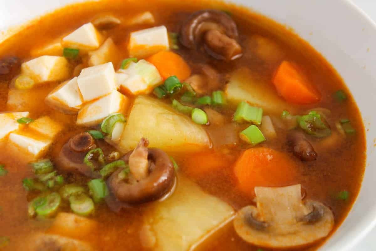 Easy Gochujang Vegetable Soup (Korean Stew) - Plant Based Jess