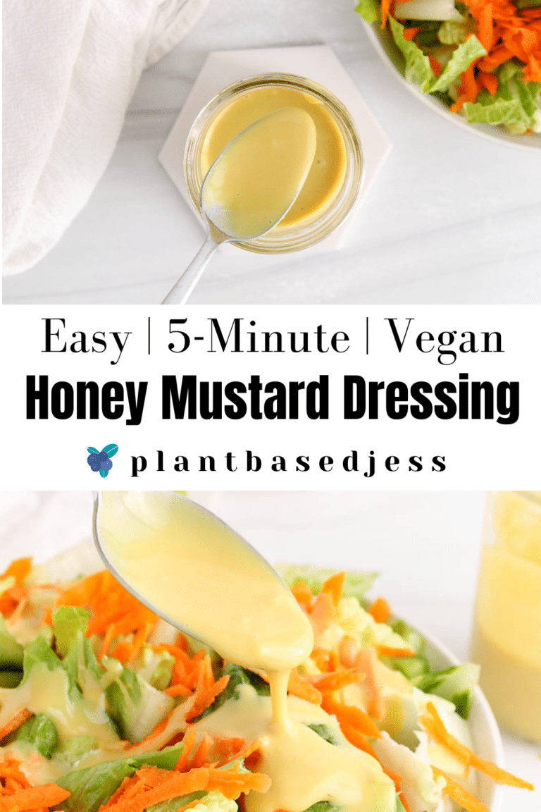 Vegan Honey Mustard Dressing - Plant Based Jess