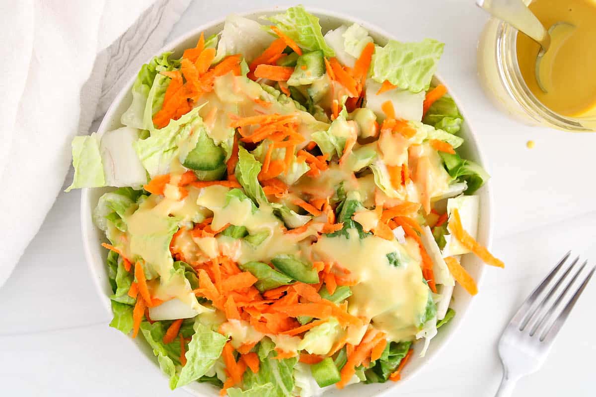 Vegan Honey Mustard Dressing - Plant Based Jess