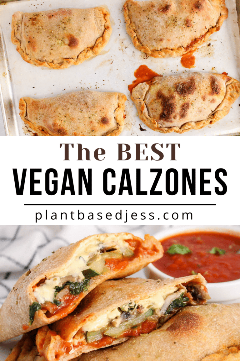 Vegan Calzones (Pizza Pockets) - Plant Based Jess
