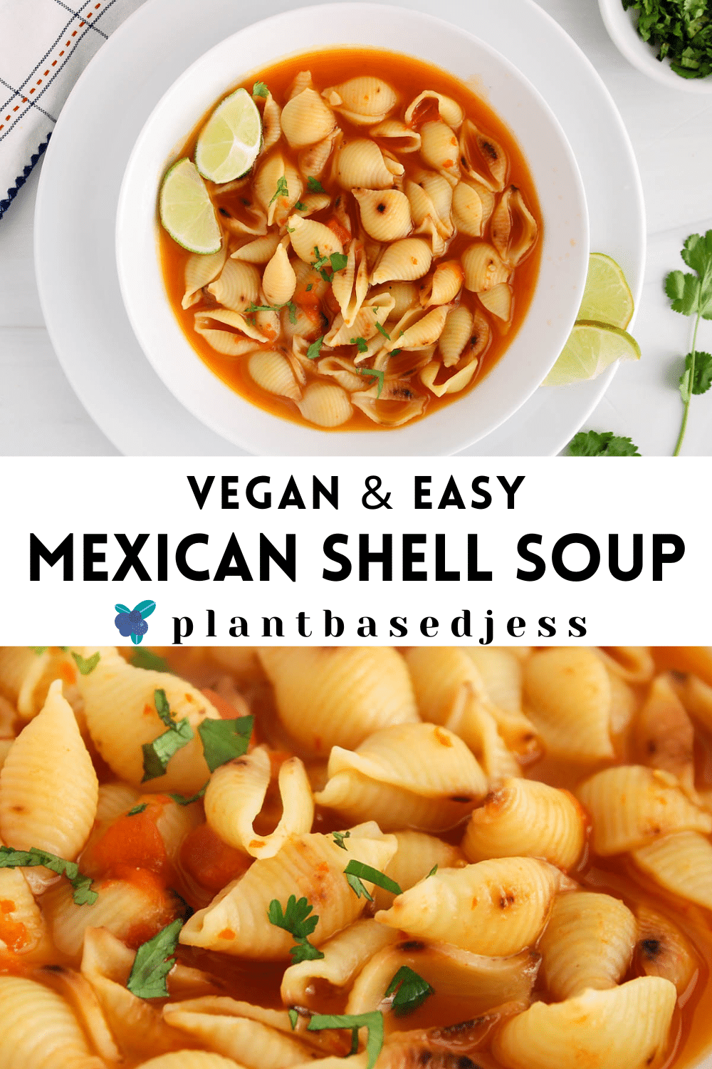 Mexican Shell Soup (Sopa de Conchas) - Plant Based Jess