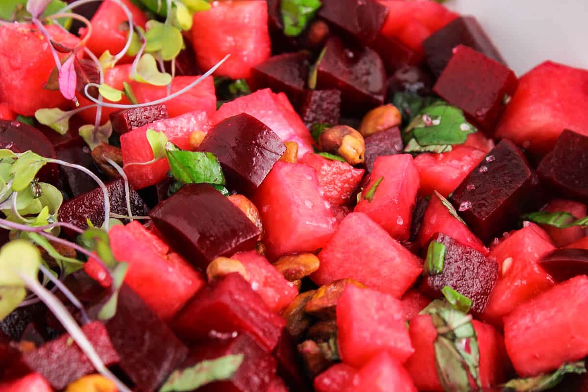Beet Watermelon Salad - Plant Based Jess