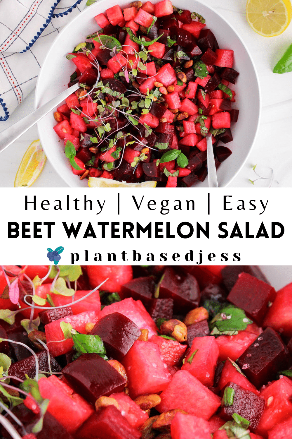 Beet Watermelon Salad - Plant Based Jess