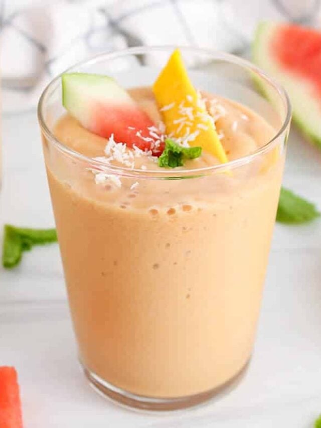 Watermelon Mango Smoothie - Plant Based Jess
