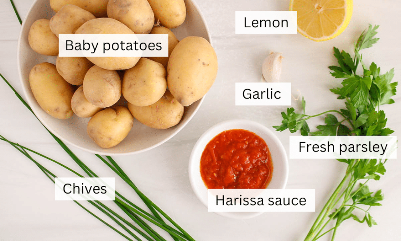 Vegan Zesty Harissa Potatoes (Oven Roasted) - Plant Based Jess