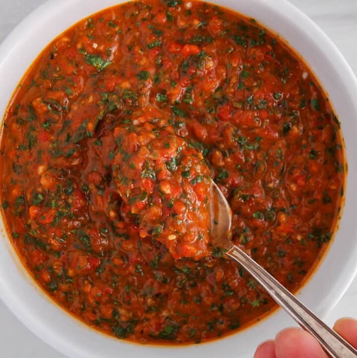Red Chimichurri (Chimichurri Rojo) - Plant Based Jess