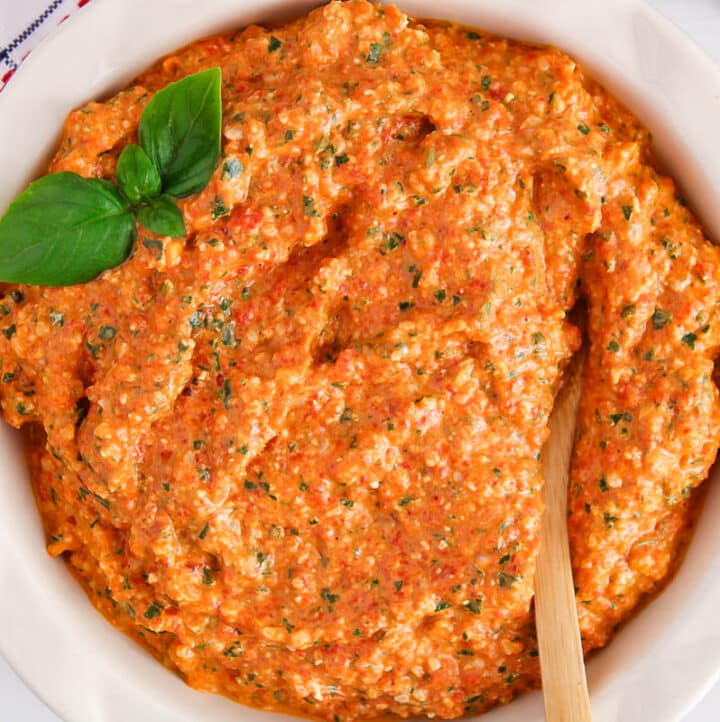 Roasted Red Pepper Pesto - Plant Based Jess