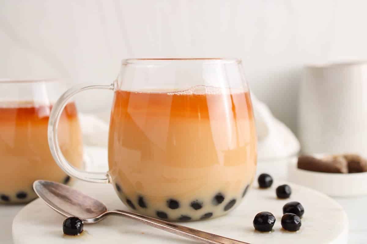 Hot Bubble Milk Tea (Boba) - Plant Based Jess