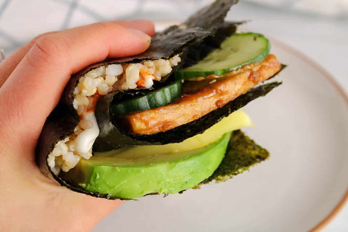 Nori Sushi Wraps (Seaweed Sandwich) - Plant Based Jess