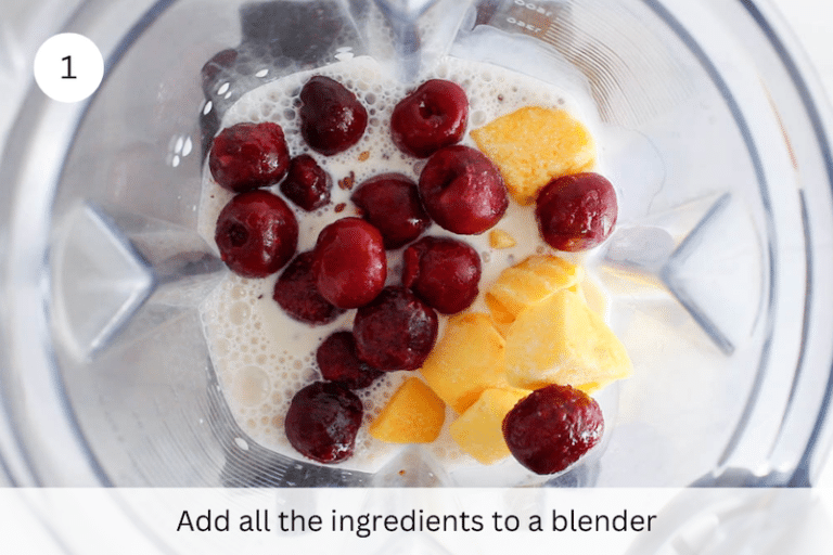 Mango Cherry Smoothie - Plant Based Jess