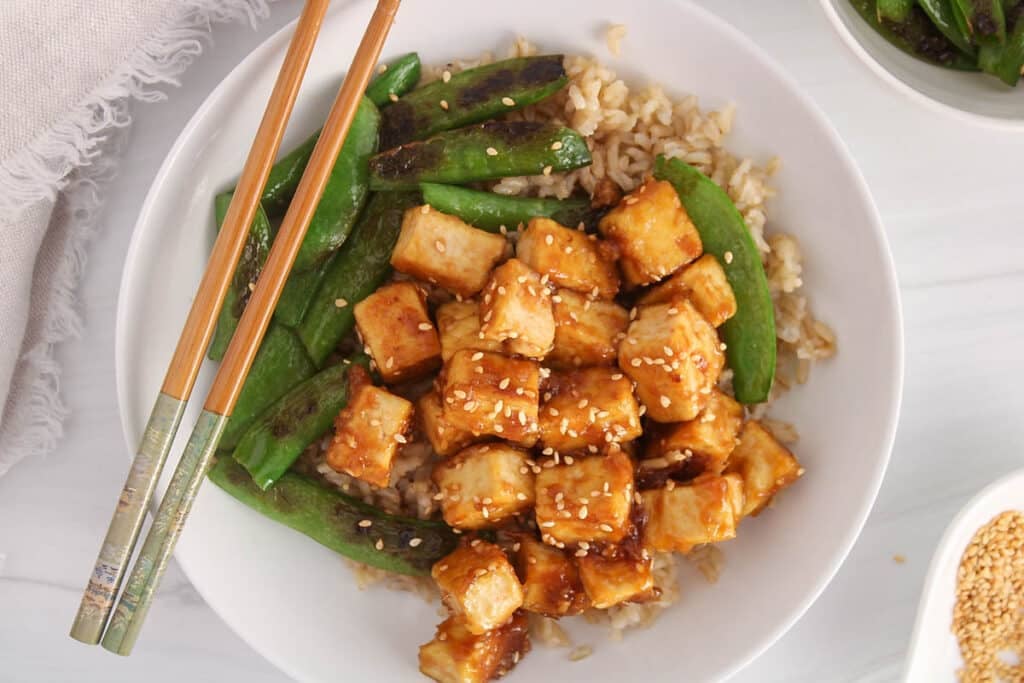 Sesame Ginger Tofu - Plant Based Jess
